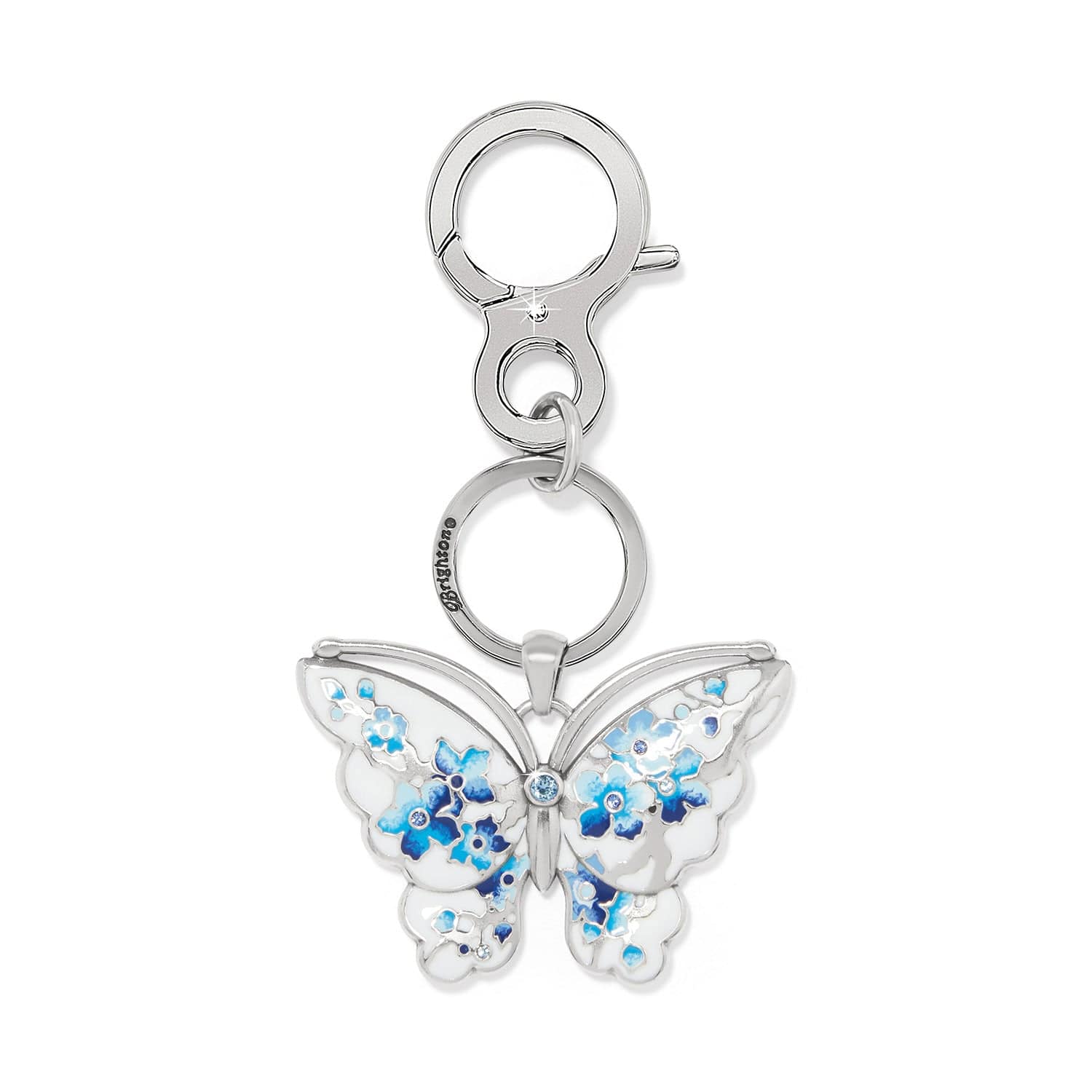 Kyoto In Bloom Indigo Butterfly Handbag Fob - Brighton