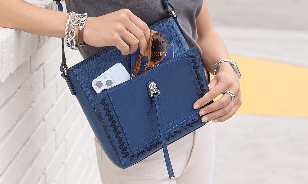 Blue Handbags - Brighton
