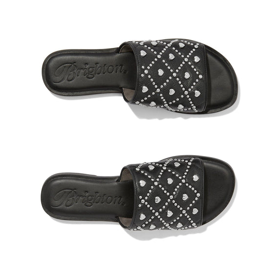 Amada Quilted Slides - Brighton