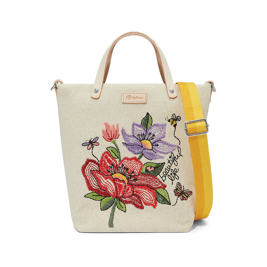 Beautiful Life Embroidered Medium Messenger Bag - Brighton