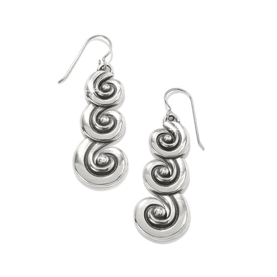 Contempo Moda Swirl French Wire Earrings - Brighton