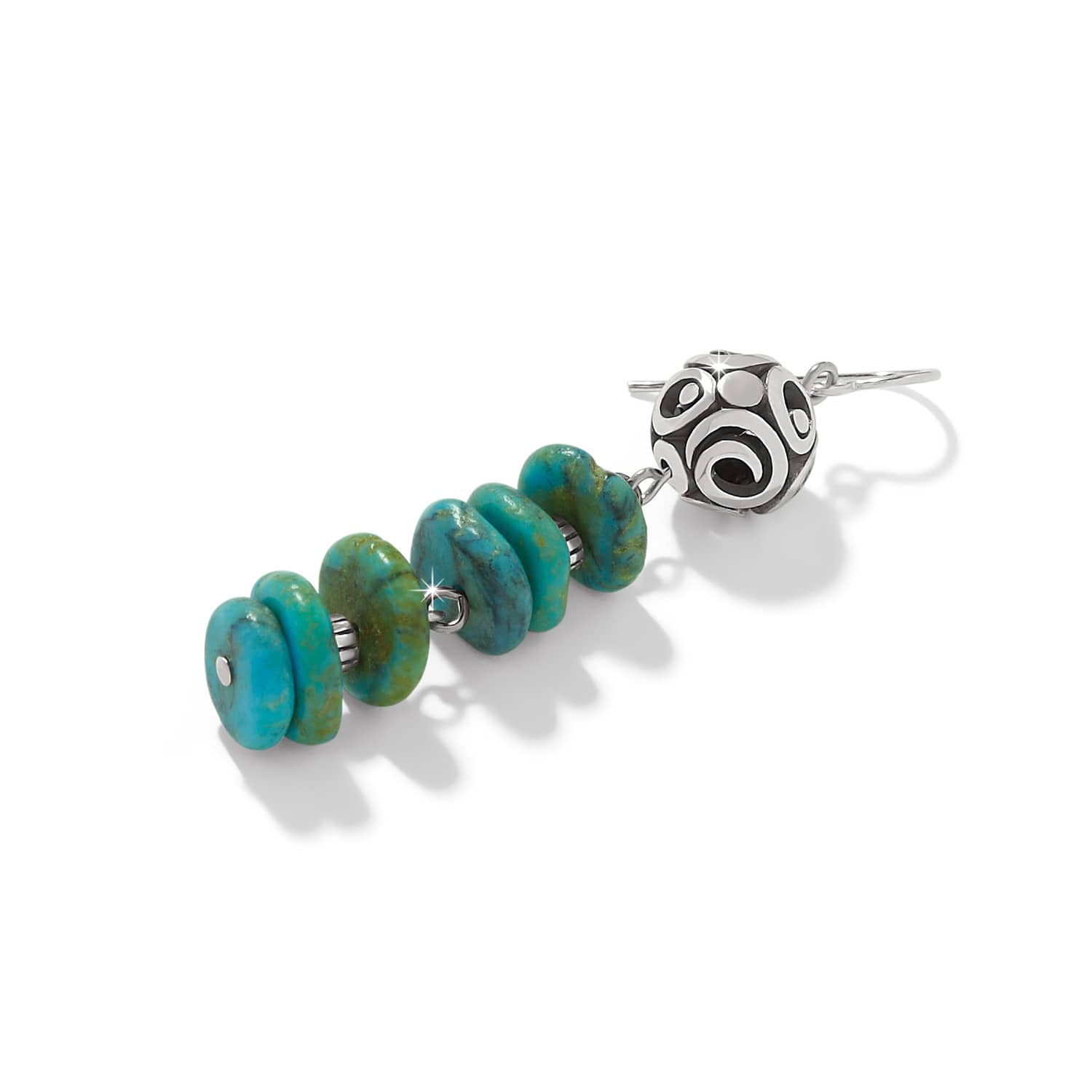 Contempo Sonora Verde Blue French Wire Earrings - Brighton