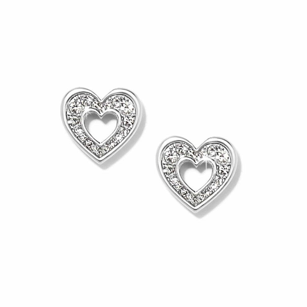 Enchanting Heart Post Earrings - Brighton