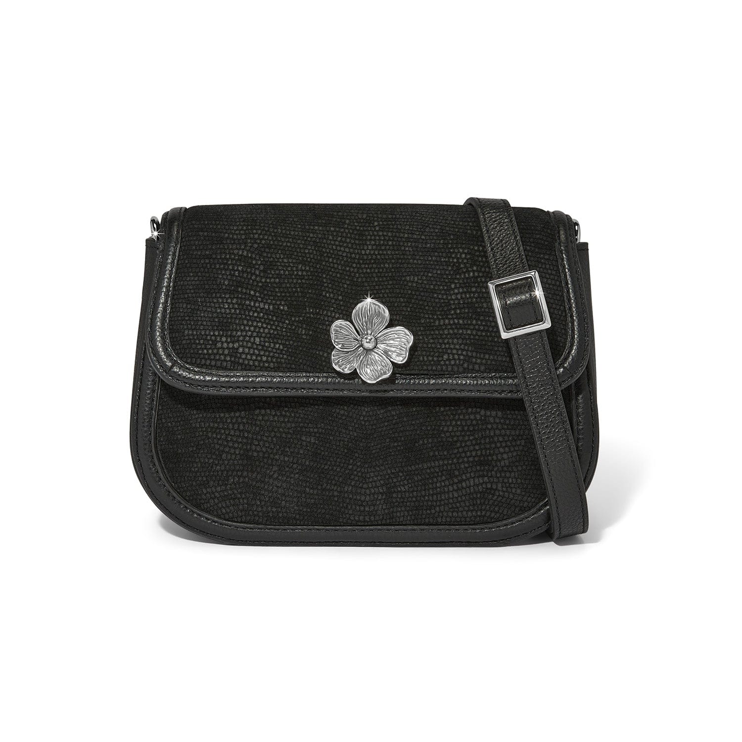 Everbloom Noir Arlo Flap Cross Body Bag - Brighton
