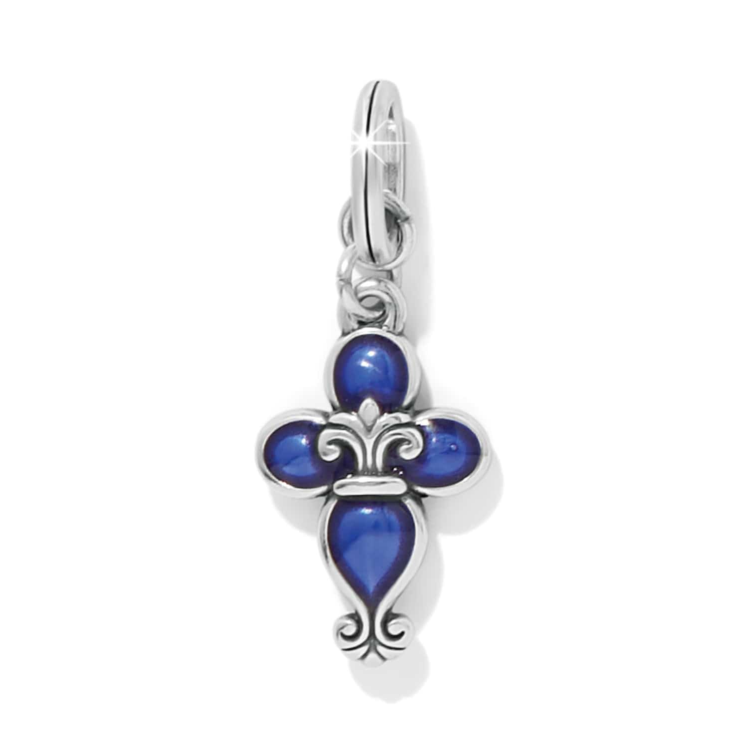 Fleur Di Lis Cross Charm - Brighton