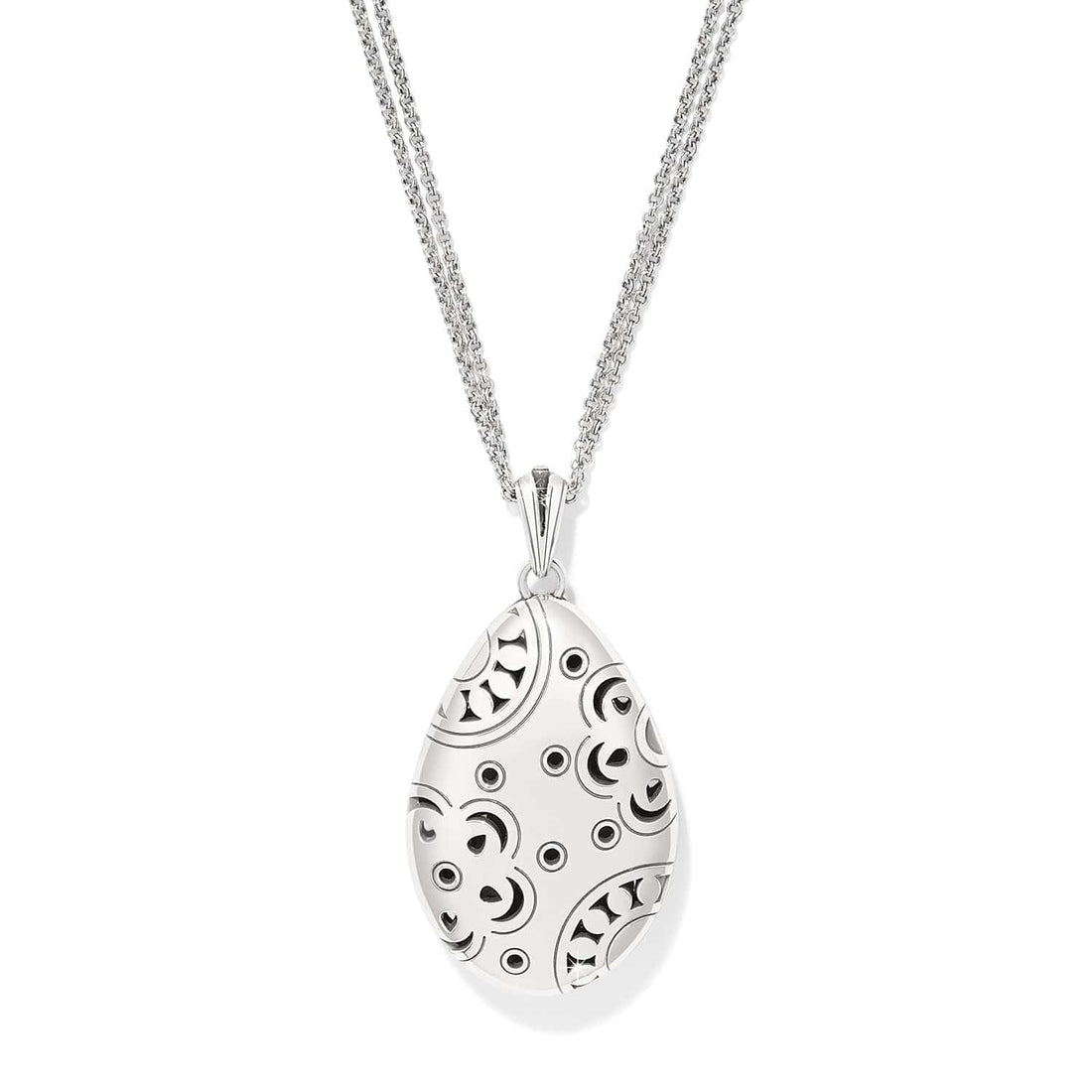 Flora Black Reversible Convertible Necklace - Brighton