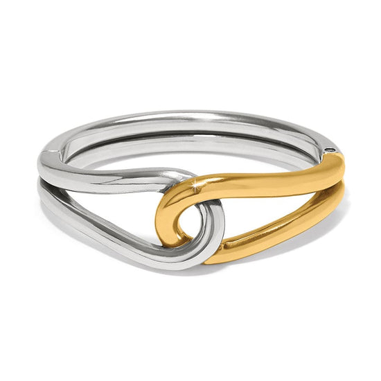 Interlok Curve Two Tone Hinge Bangle - Brighton