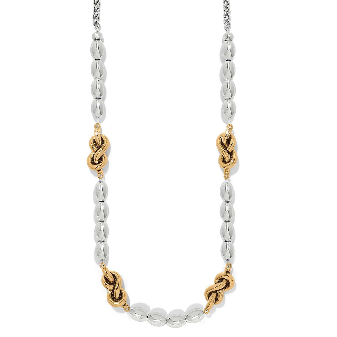 Interlok Single Knot Drops Collar Necklace - Brighton