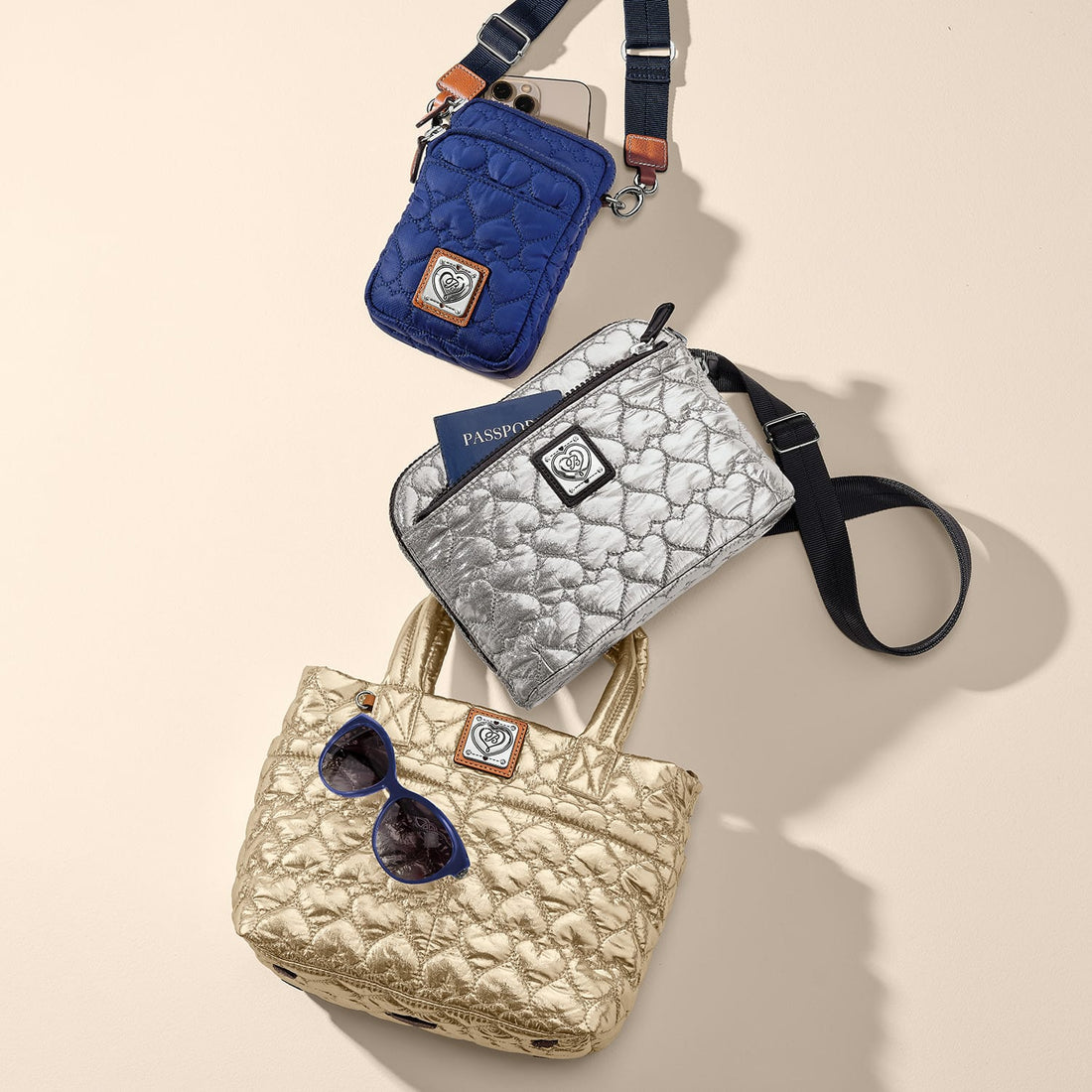 Kamille Metallic Cross Body Bag - Brighton