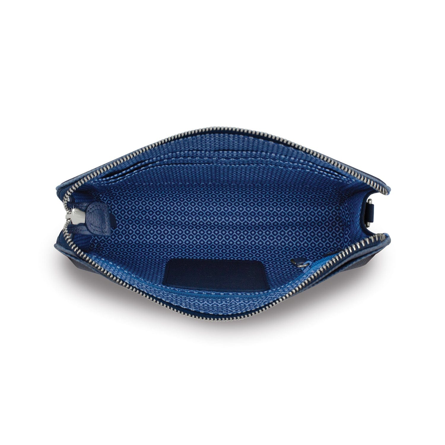 Kyoto In Bloom Indigo Embroidered Pouch - Brighton