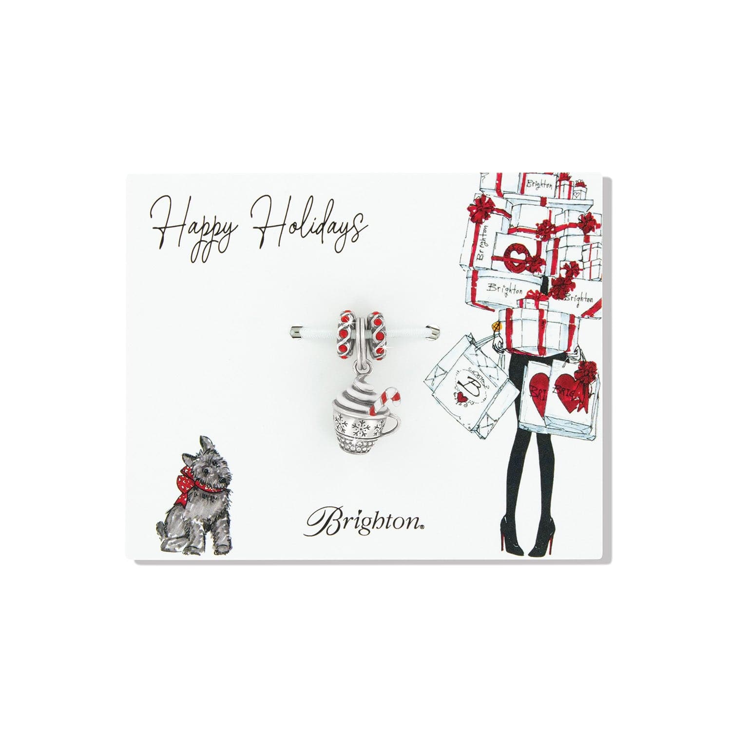 Limited Edition Festive Mug Charm Card - Brighton