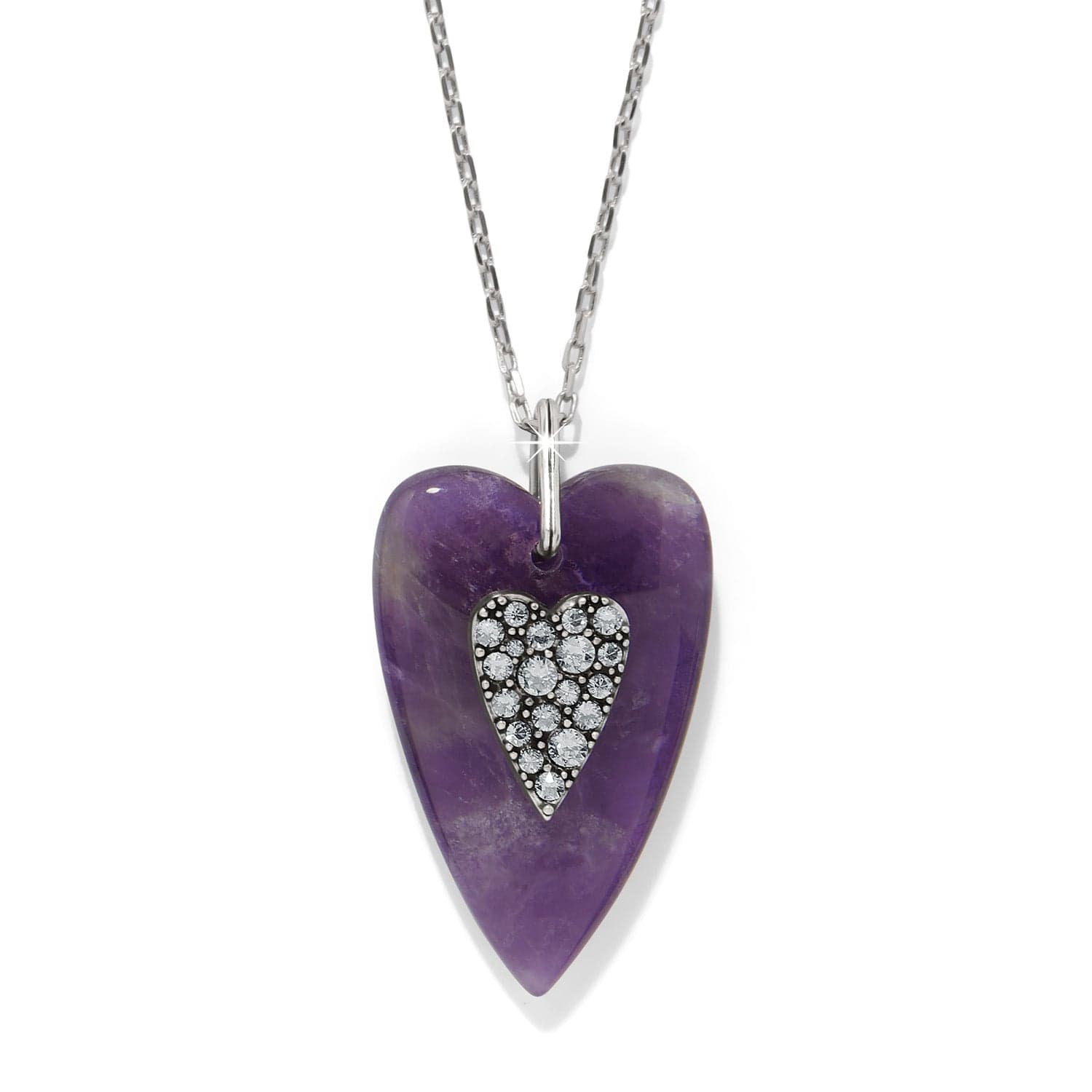 Love Messages B You Amethyst Necklace - Brighton