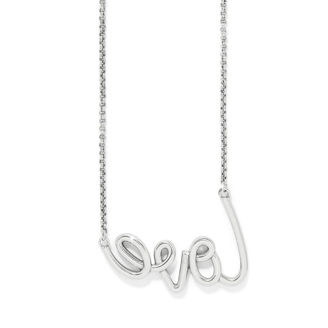 Love Script Sparkle Necklace - Brighton