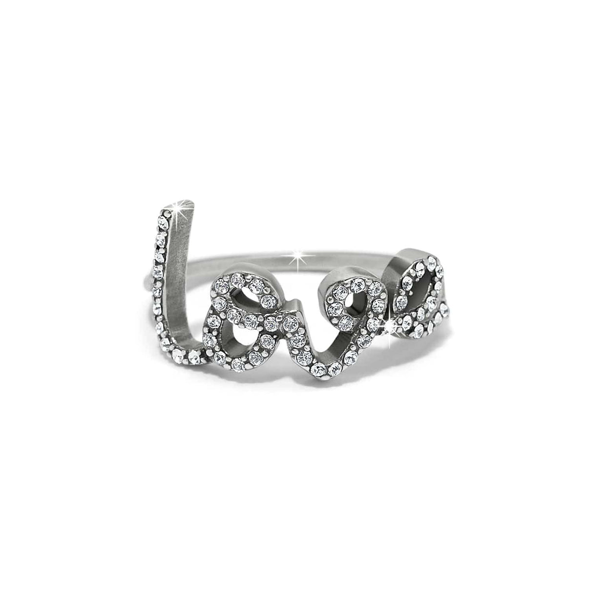 Love Script Sparkle Ring - Brighton
