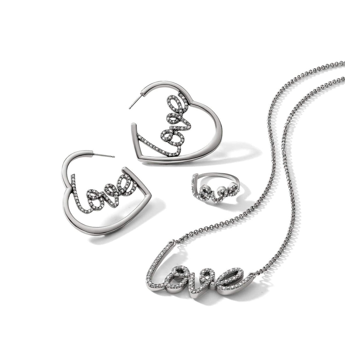 Love Script Sparkle Ring - Brighton