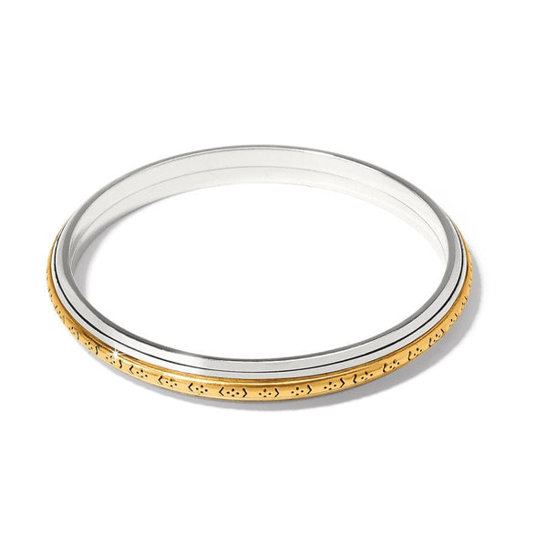 Mosaic Two Tone Bangle - Brighton