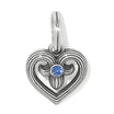 One Heart Azure Heart Charm - Brighton