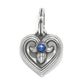 One Heart Azure Heart Charm - Brighton