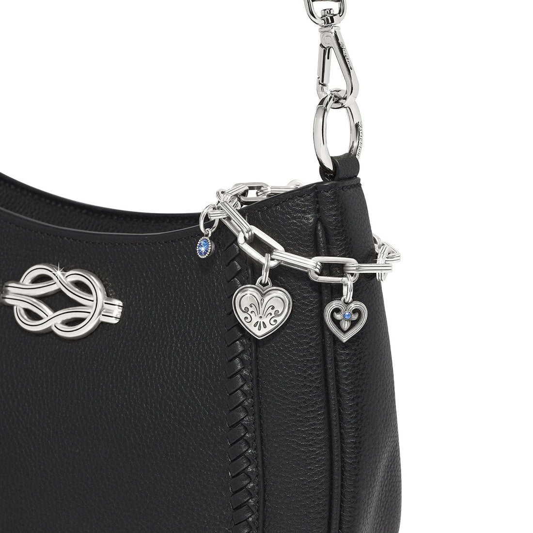 One Heart Azure Heart Charm - Brighton
