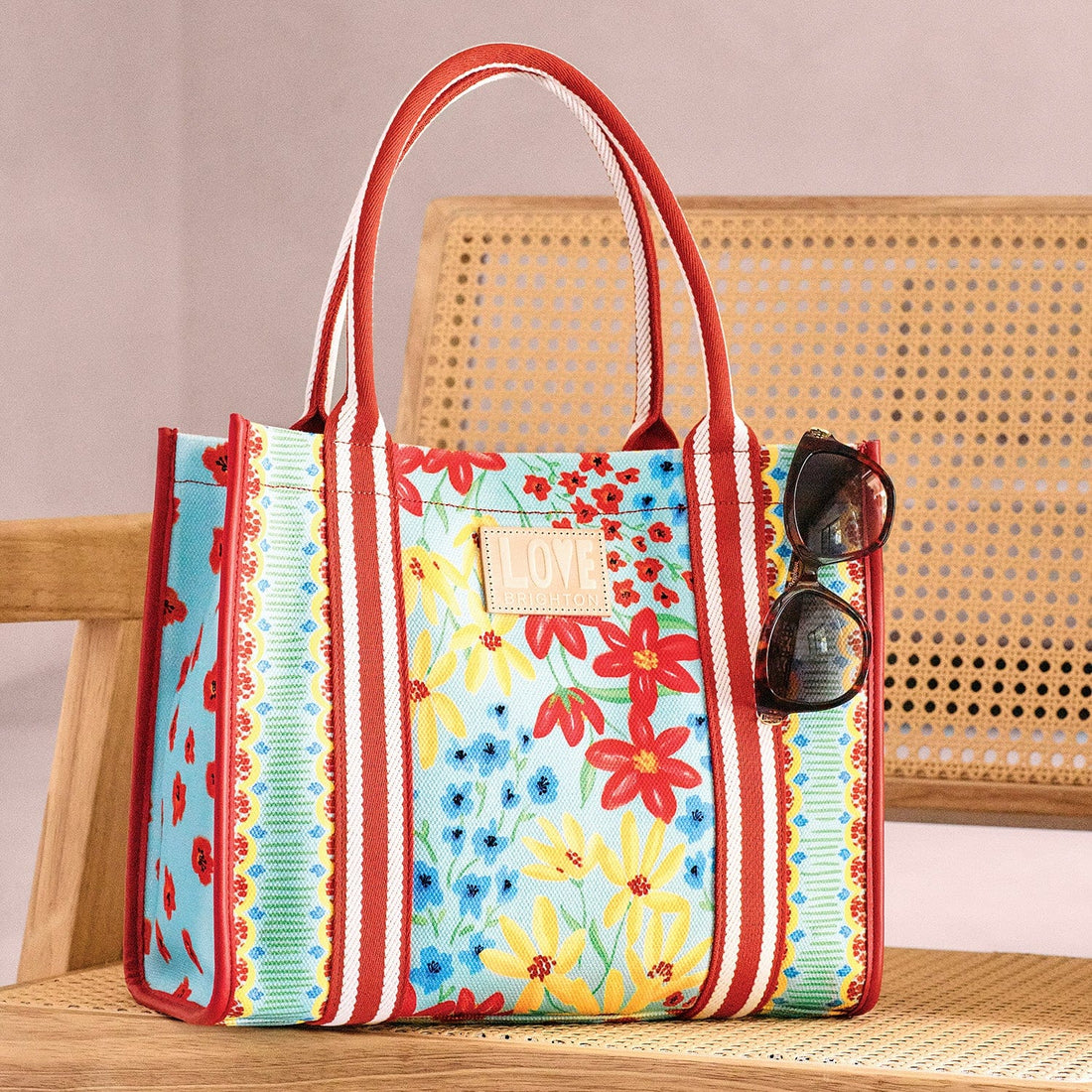 Painterly Garden Canvas Carryall - Brighton