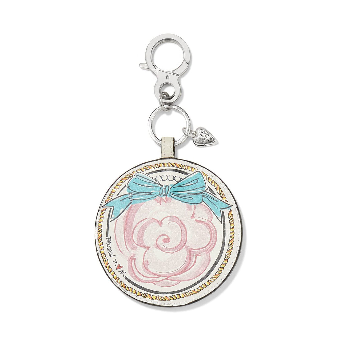 Paris Blooms Sparkle Kitty Handbag Fob - Brighton