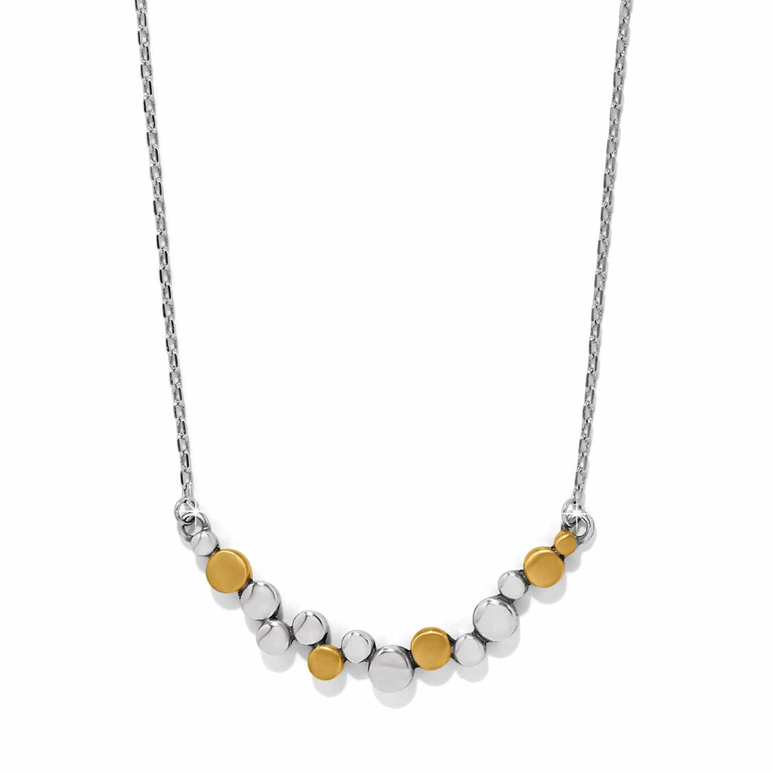 Pebble Edge Crescent Bar Necklace - Brighton