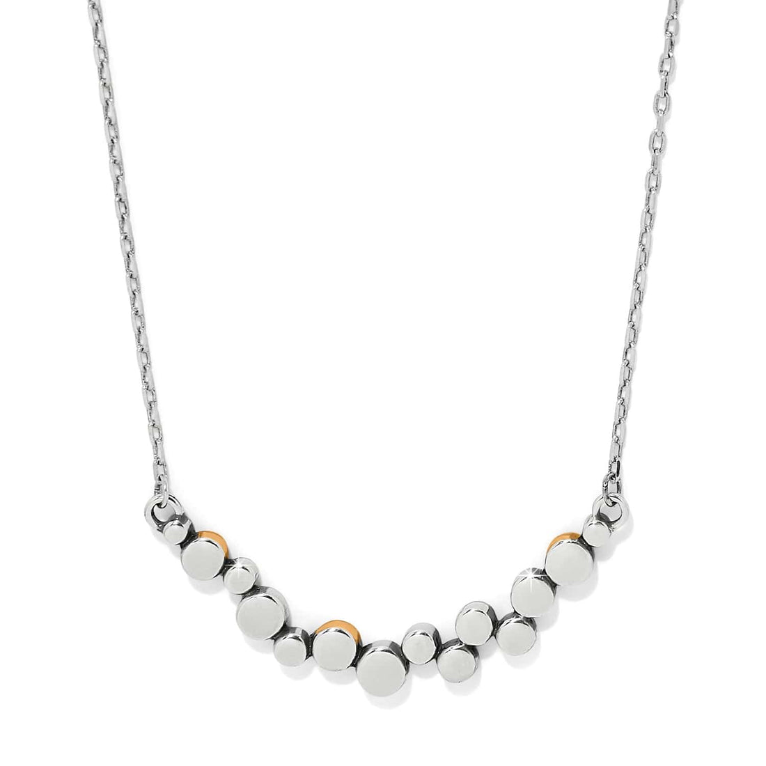 Pebble Edge Crescent Bar Necklace - Brighton