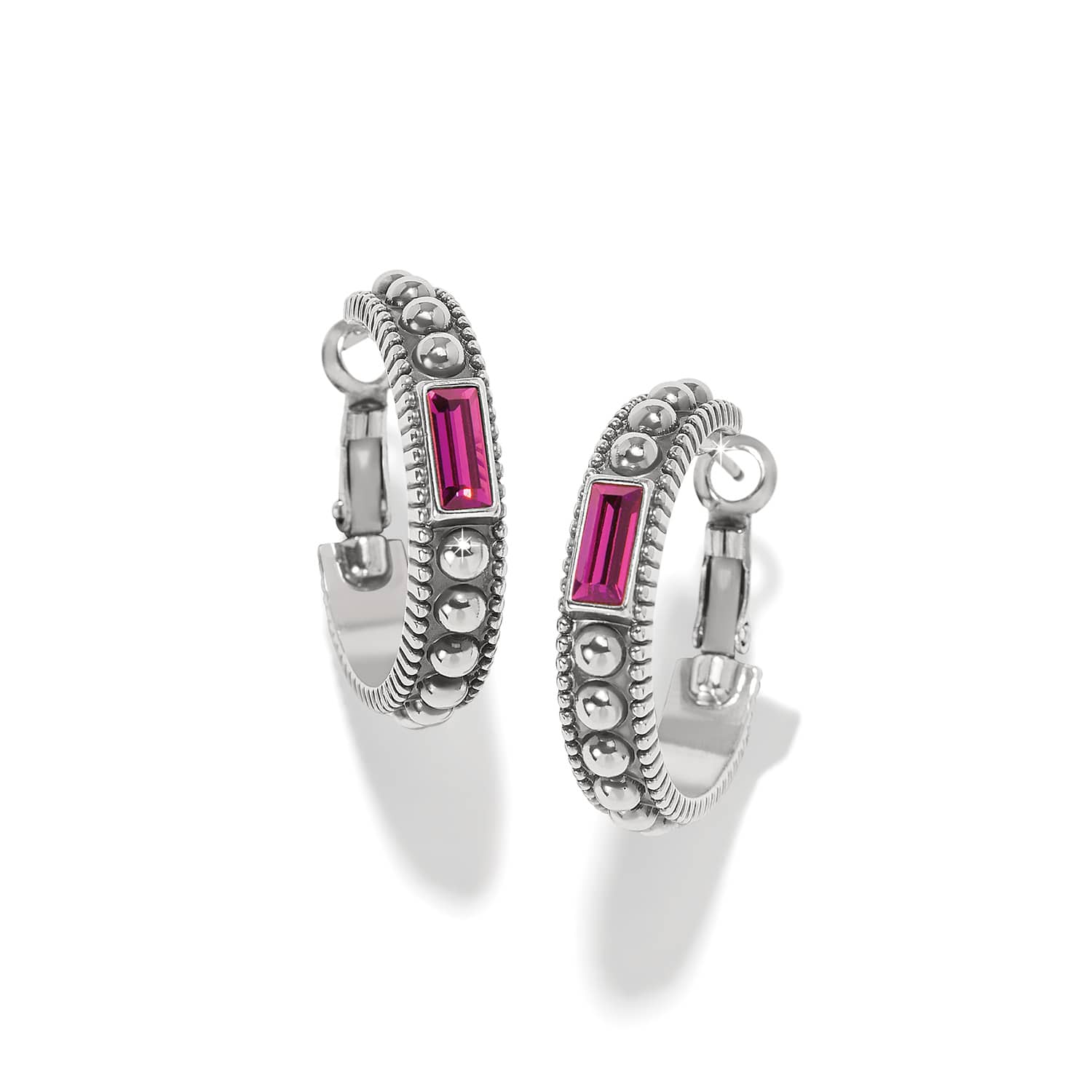 Pretty Tough Gem Hoop Earrings - Brighton