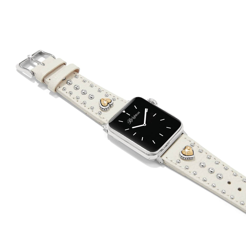 Pretty Tough Heart Leather Watch Band - Brighton