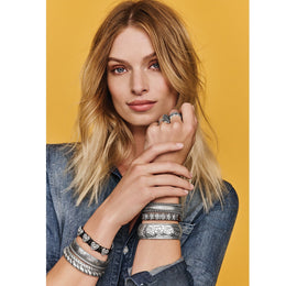 Roped Heart Braid Bandit Bracelet - Brighton