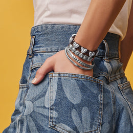 Roped Heart Braid Bandit Bracelet - Brighton