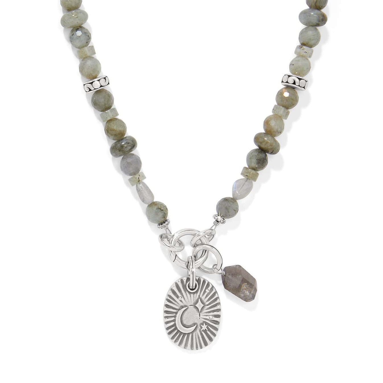 Token Charm Labradorite Necklace - Brighton