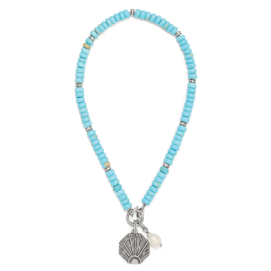 Token Charm Turquoise Necklace - Brighton