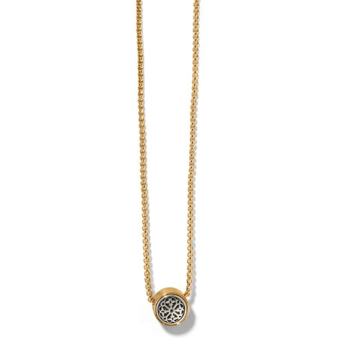 Ferrara Two Tone Luce Mini Pendant Necklace - Brighton
