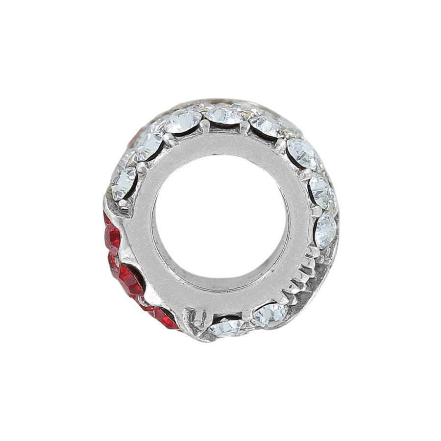 Glitter Sparkle Heart Bead - Brighton