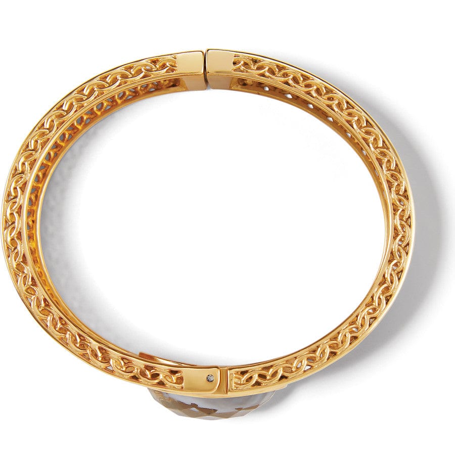 Golden Moon Hinged Bangle - Brighton