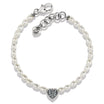 Meridian Zenith Heart Pearl Bracelet - Brighton