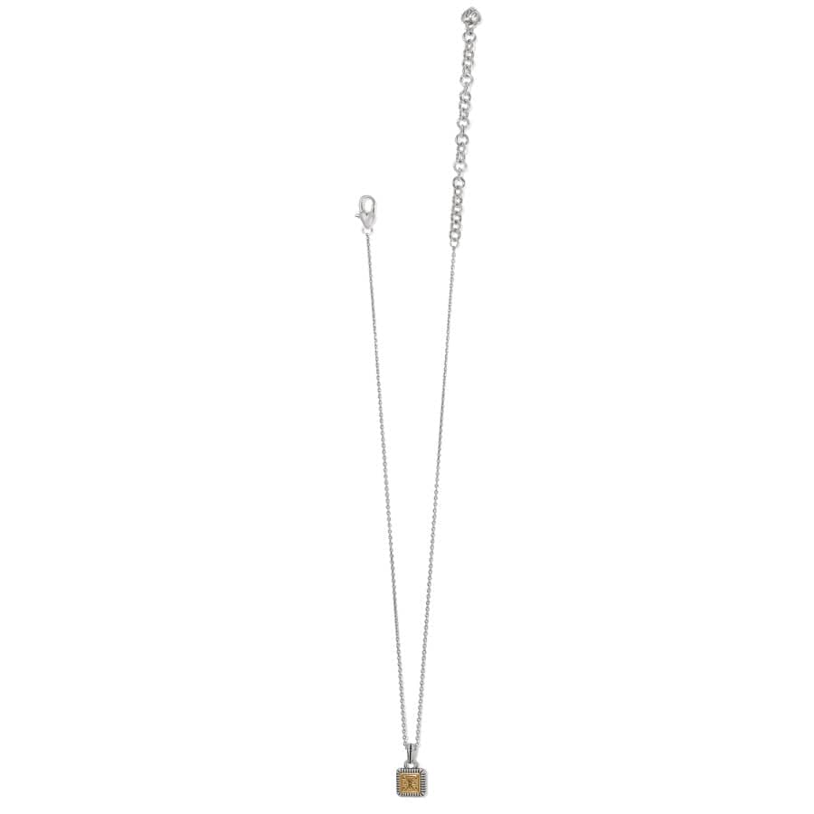 Mosaic Two Tone Mini Tile Necklace - Brighton