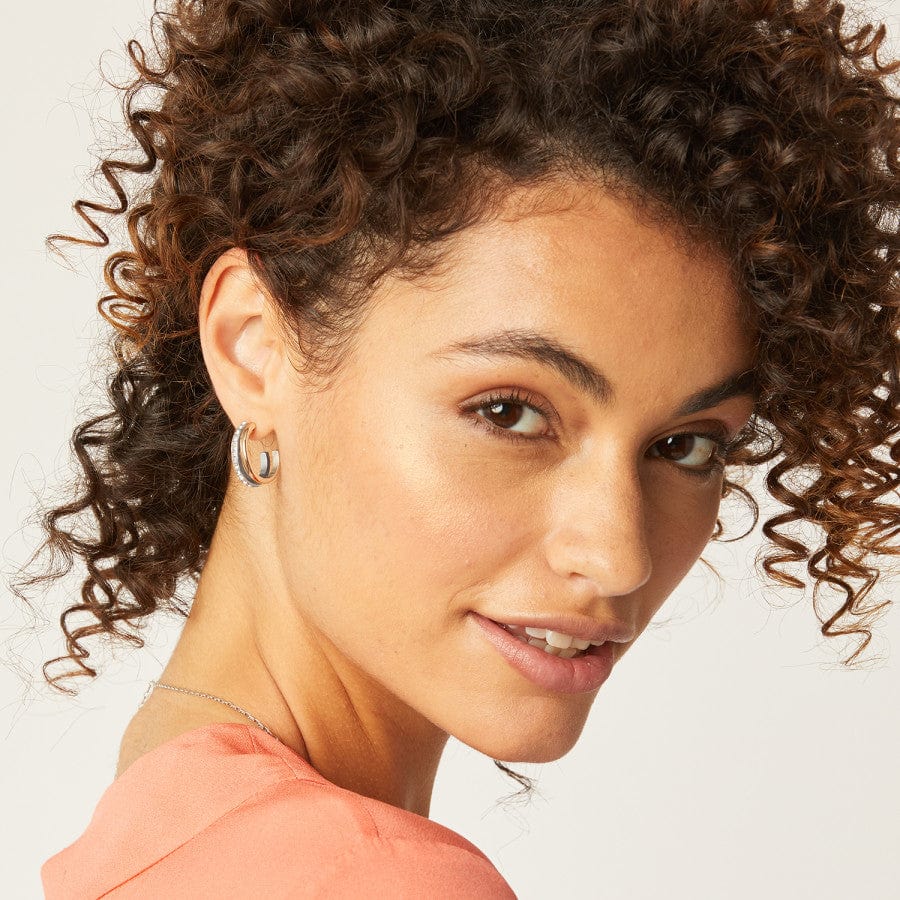 Neptune's Rings Medium Post Hoop Earrings - Brighton