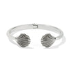 Silver Shells Hinged Bangle - Brighton