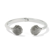 Silver Shells Hinged Bangle - Brighton