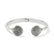 Silver Shells Hinged Bangle - Brighton