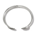 Silver Shells Hinged Bangle - Brighton