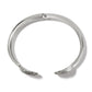 Silver Shells Hinged Bangle - Brighton