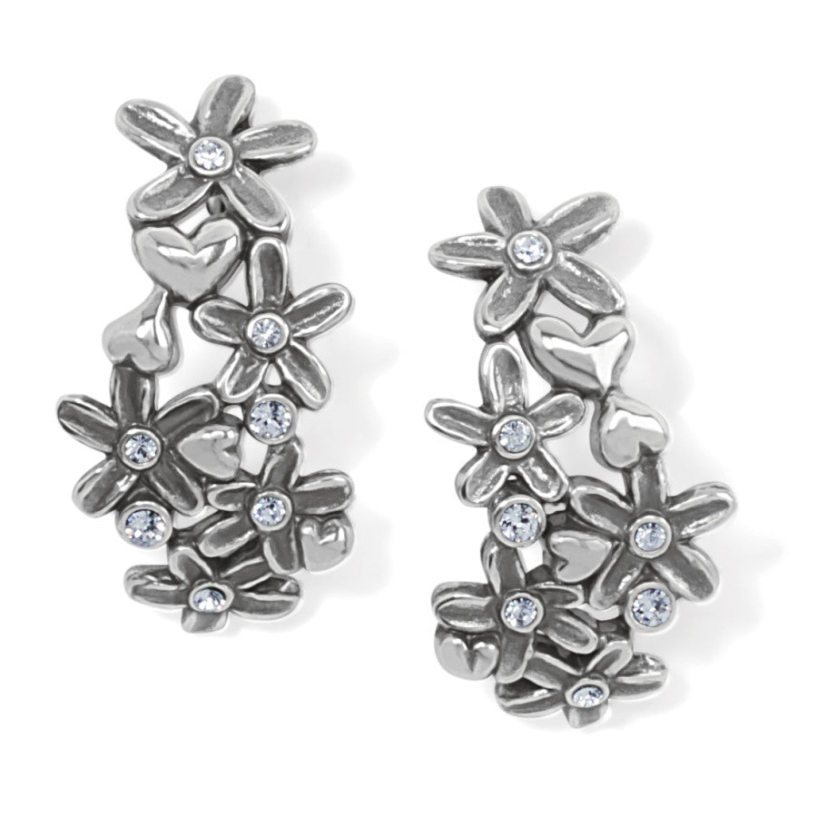 Wild Flowers Post Hoop Earrings - Brighton